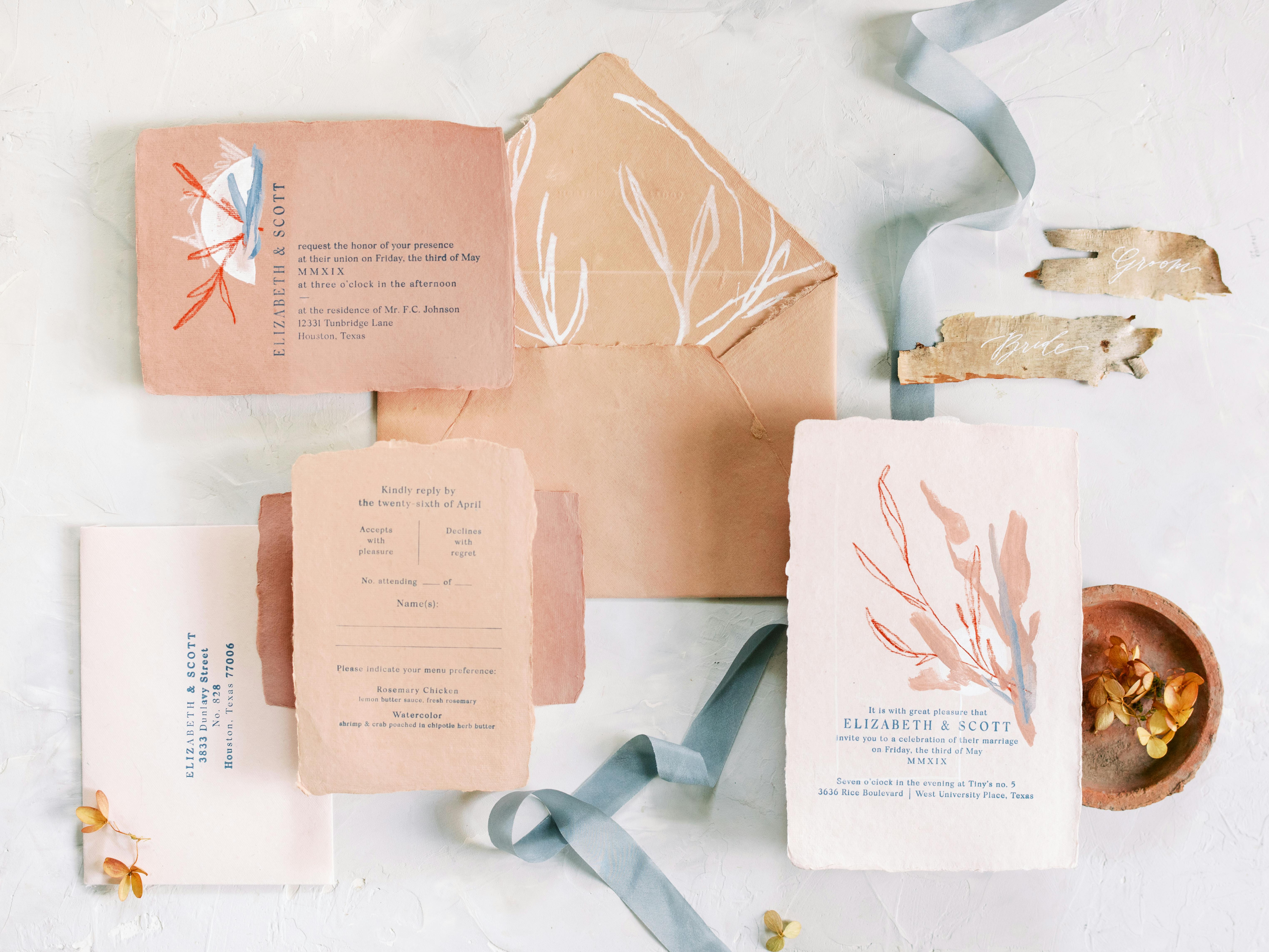 Half Moon Lettering | Houston Invitations & Print | PartySlate