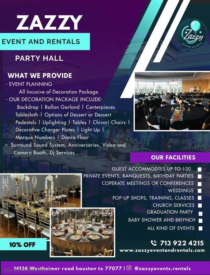 Zazzy Event and Rentals | Houston Venue | PartySlate