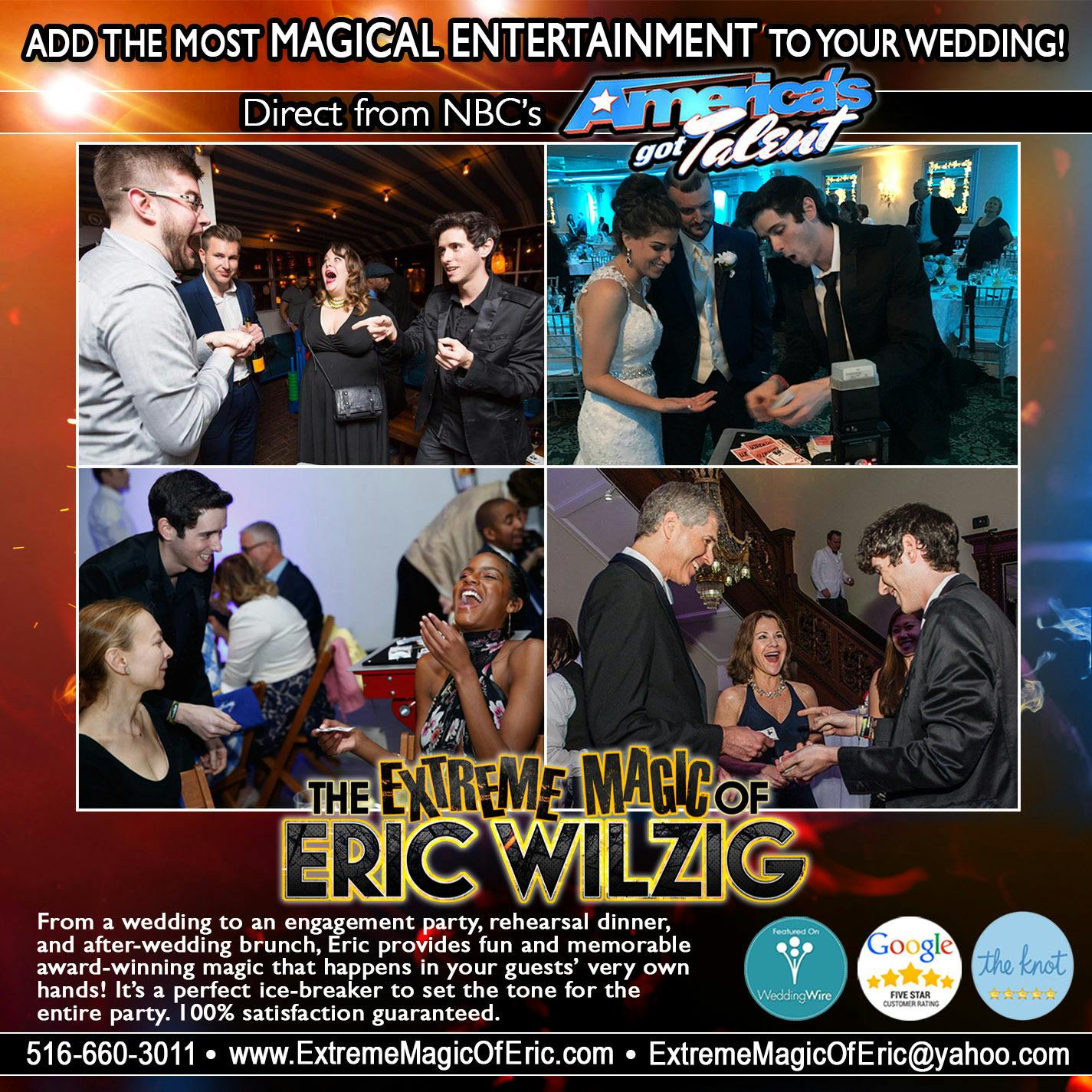The Extreme Magic of Eric Wilzig | Woodmere Entertainment | PartySlate