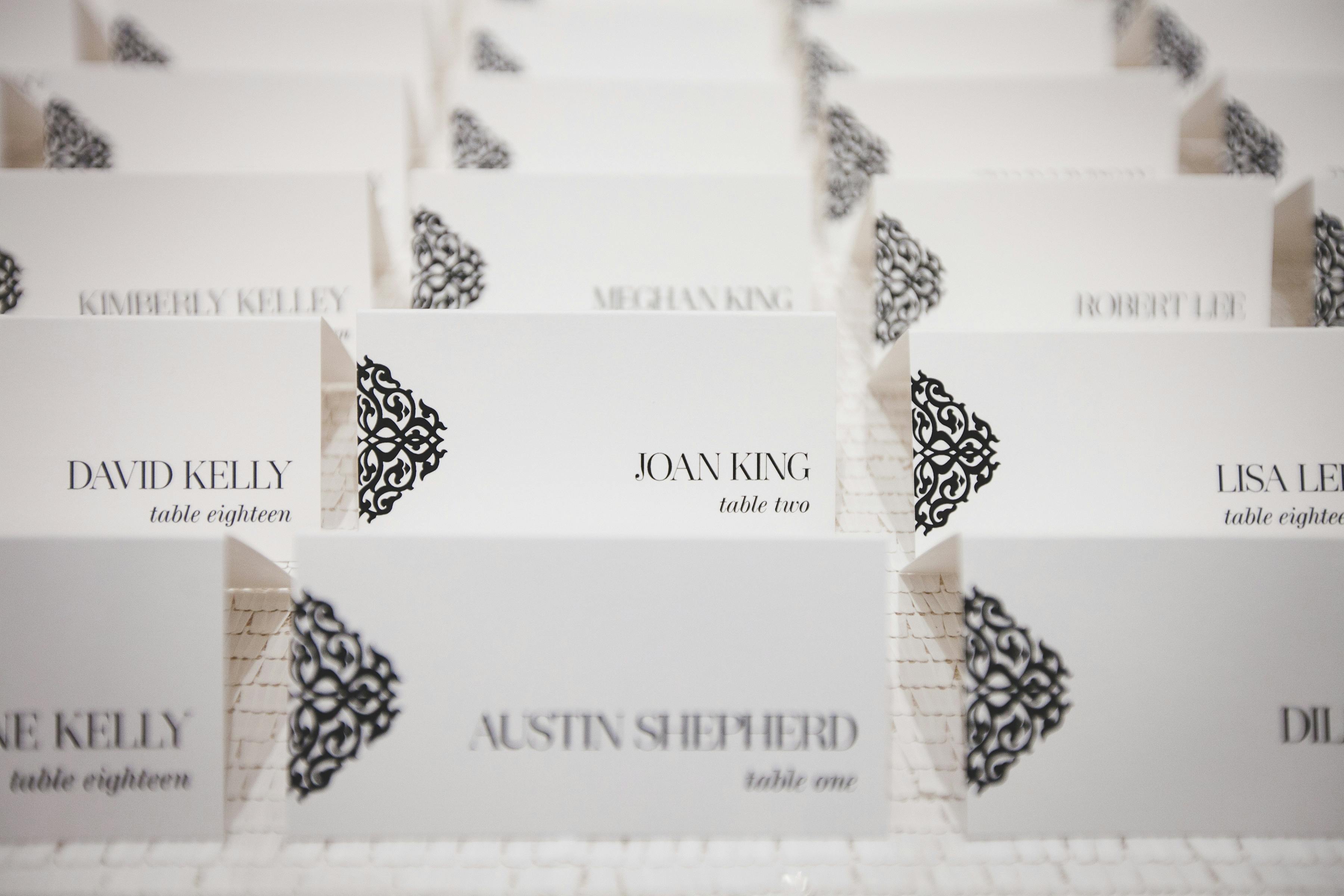 Wedding Place Card Ideas | PartySlate