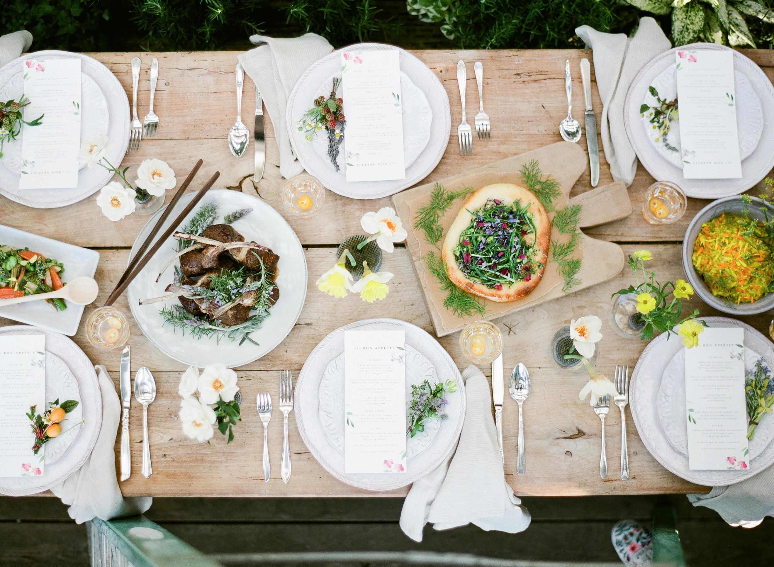 White and Green Intimate Luncheon | The Kitchen For Exploring Foods ...