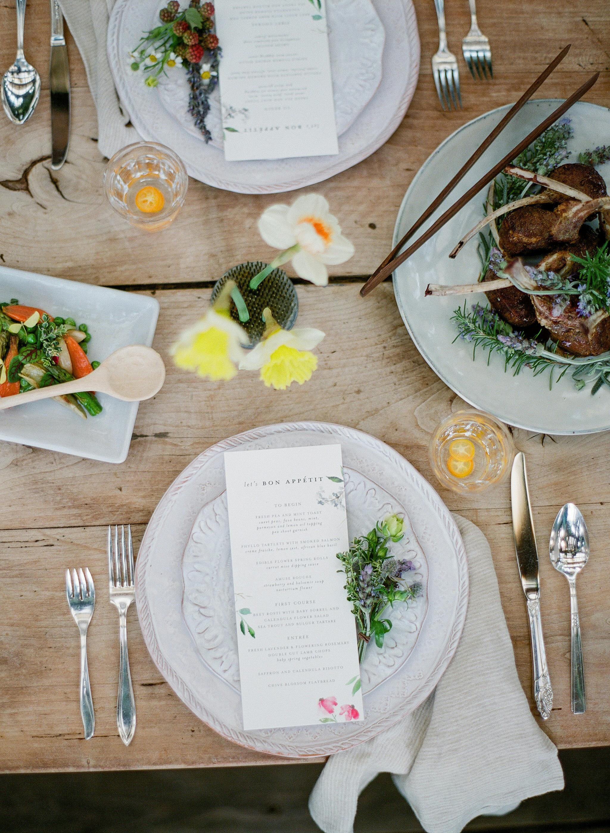White and Green Intimate Luncheon | The Kitchen For Exploring Foods ...
